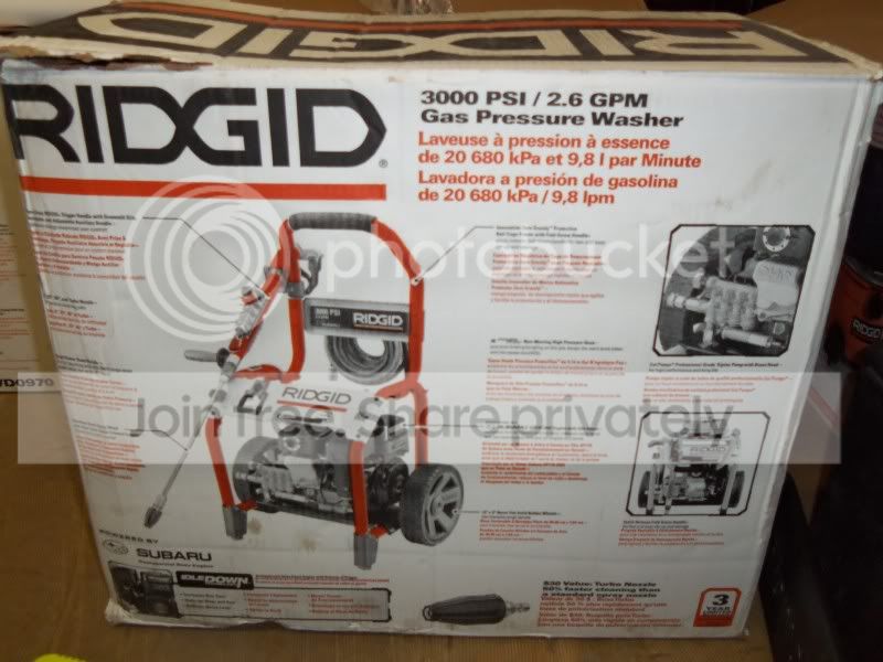 Ridgid Pressure Washer Rd80704 - Pressure Washer SuppliersPressure ...