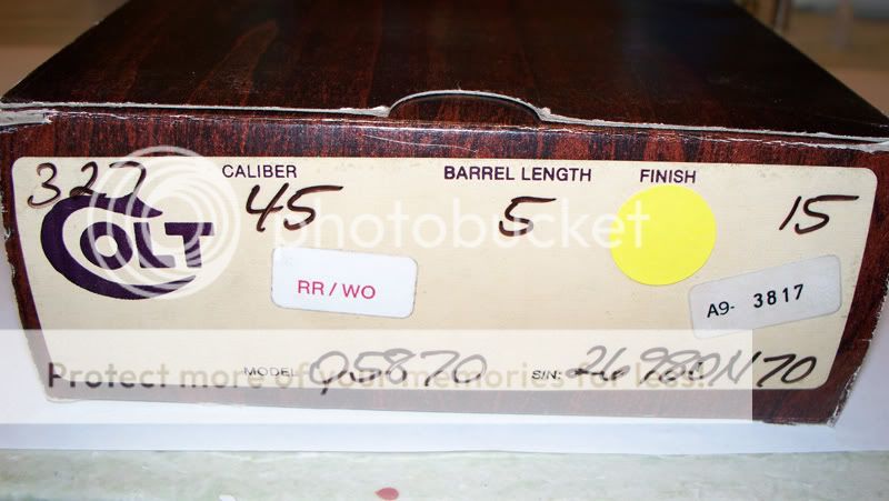 Is This a Bogus Box End Label? | Colt Forum